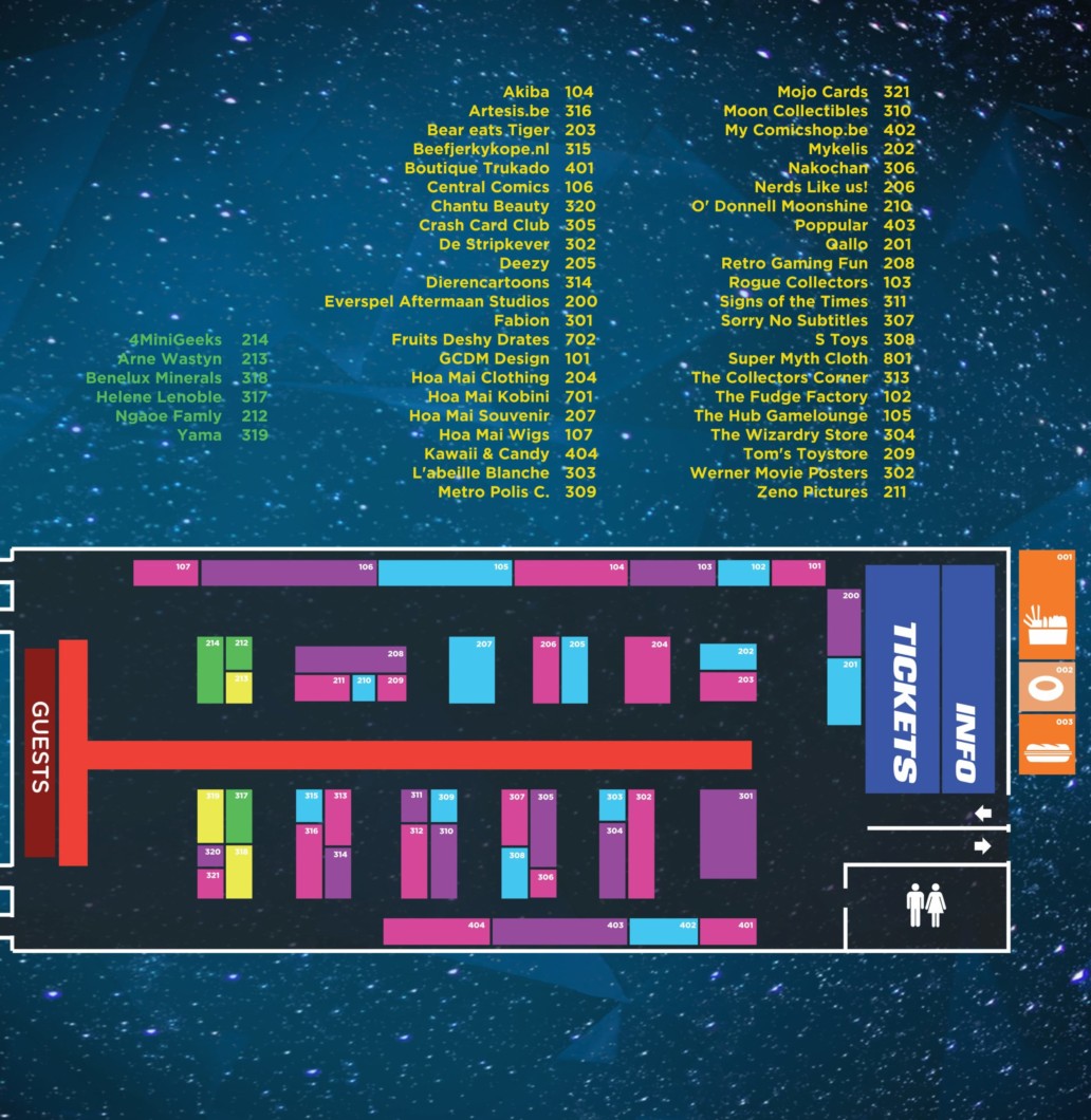 floor plan - Comic Con Antwerp